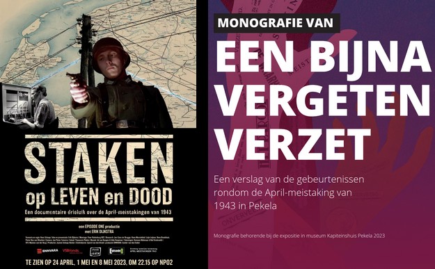 Dodenherdenking en herdenking April-mei staking 1943 in Pekela Dodenherdenking en herdenking April-mei staking 1943 in Pekela